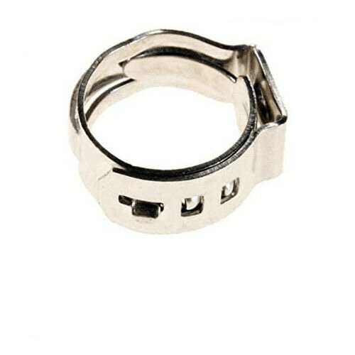 2 PEZZI FASCETTA METALLICA TUBI ALTA PRESSIONE DIAMETRO 13,3mm PER ...